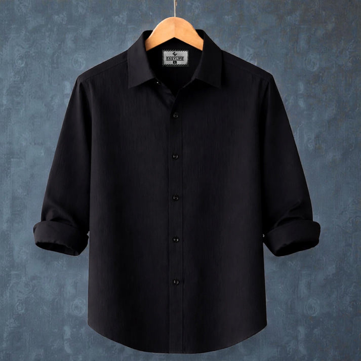 Premium Zafran Full Sleeve Shirt - Black – Trendiezz
